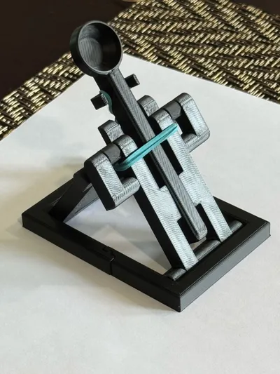 Print in Place Pop-up Catapult by Windrose MakerWorld: Download Free 3D Models