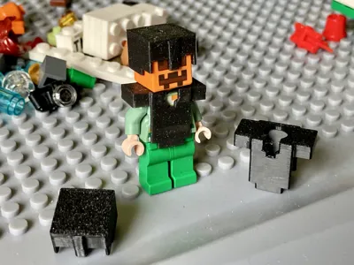 Lego Minecraft armor and helmet (Remixes) Remixed by jhe_42 MakerWorld ...