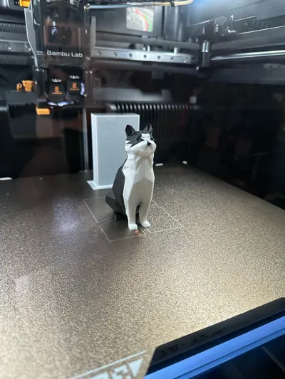 Low Poly Cat (No supports) by BP3D MakerWorld: Download Free 3D Models