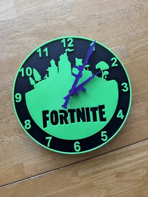 Fortnite Clock - Free 3D Print Model - MakerWorld