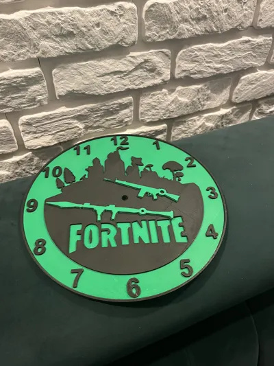 Fortnite Clock - Free 3D Print Model - MakerWorld