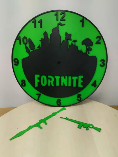 Fortnite Clock - Free 3D Print Model - MakerWorld