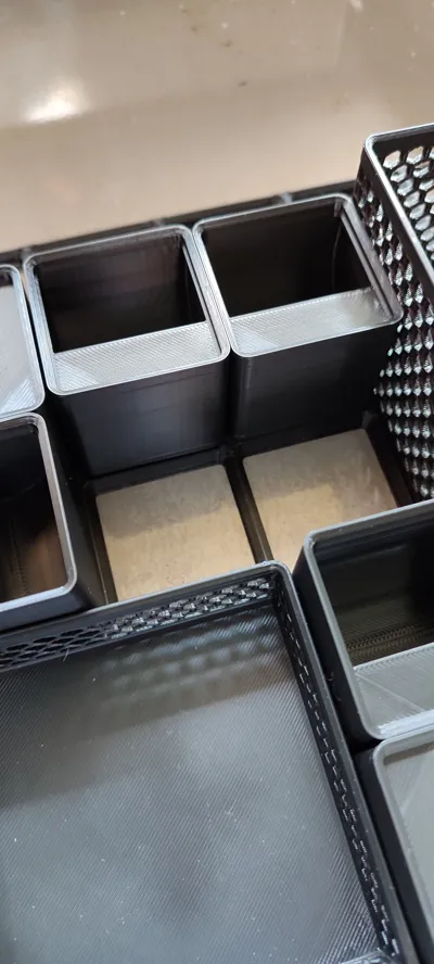 Gridfinity standard bins with label + parametric file Remixed by Akio-42 - MakerWorld