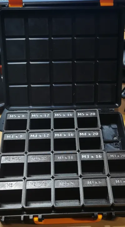 Gridfinity standard bins with label + parametric file Remixed by Akio-42 - MakerWorld