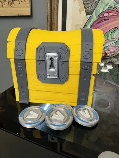 Fortnite Chest - Free 3D Print Model - MakerWorld