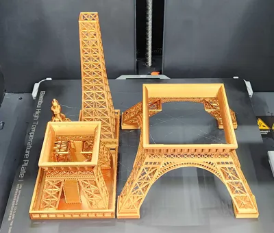 Eiffel Tower in Parts for bigger prints by Filar3D - MakerWorld