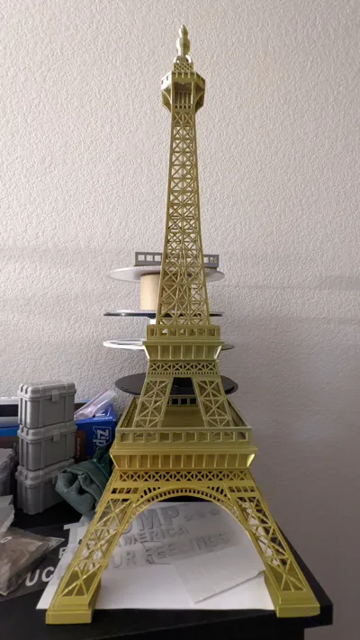 Eiffel Tower in Parts for bigger prints by Filar3D - MakerWorld