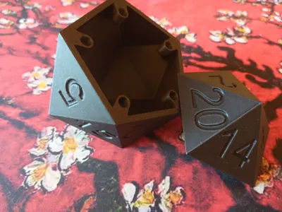 D20 Dice Box magnetic by Preischl 3D MakerWorld: Download Free 3D Models