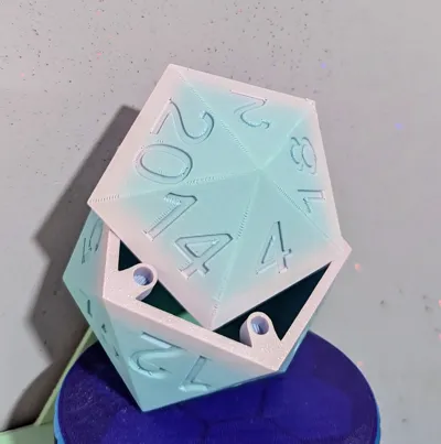 D20 Dice Box magnetic by Preischl 3D MakerWorld: Download Free 3D Models