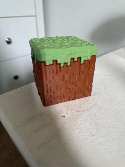 Minecraft Grass Block Container Shared by jr2142 MakerWorld: Download ...