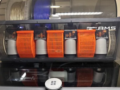 BambuLab AMS Dryer pod with indent for AMS fix Shared by TheRewGarou ...