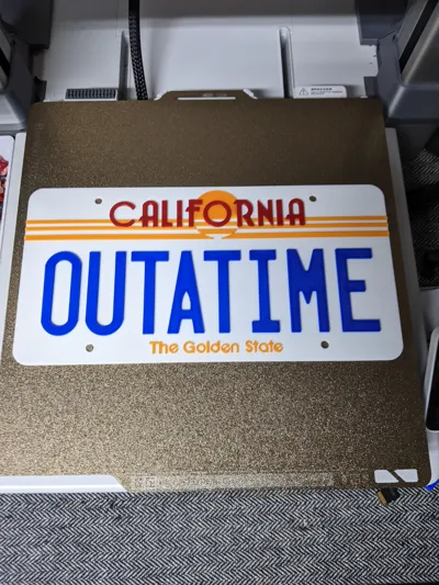 'OUTATIME' Back to the Future License Plate Remixed by Markharris1989 ...
