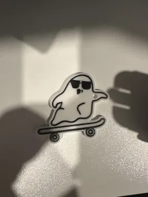 Skate Ghost Keychain by Black Glovz - MakerWorld