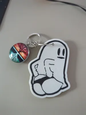 Booo ty Ghost Keychain by Black Glovz - MakerWorld
