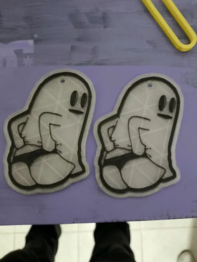 Booo ty Ghost Keychain by Black Glovz MakerWorld: Download Free 3D Models