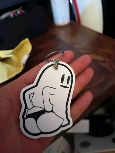 Booo ty Ghost Keychain by Black Glovz MakerWorld: Download Free 3D Models