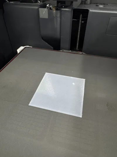 First Layer Test 3" x 3" Bambu Lab Flow Rate Volumetric Speed Test ...