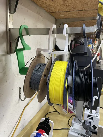 Filament Hanger w/ Clip by Kit Crafters MakerWorld: Download Free 3D Models