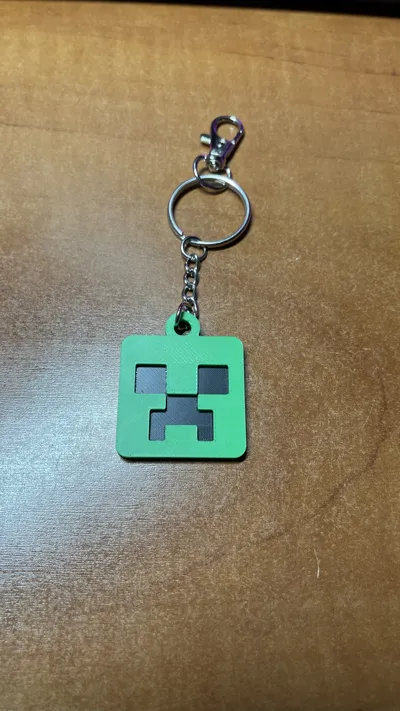 Minecraft Creeper keychain by nicodeimos - MakerWorld