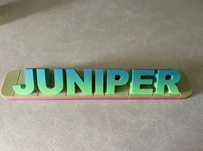 3D Name from letters - Standard font by LayerModels MakerWorld ...