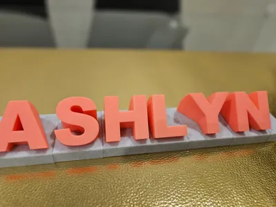3d letter name