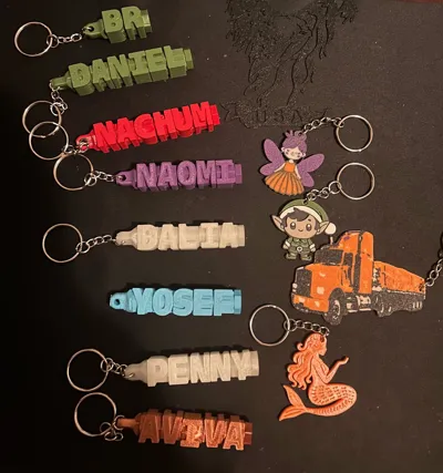 Customizable fidget Name keychain spinner by LayerModels MakerWorld ...