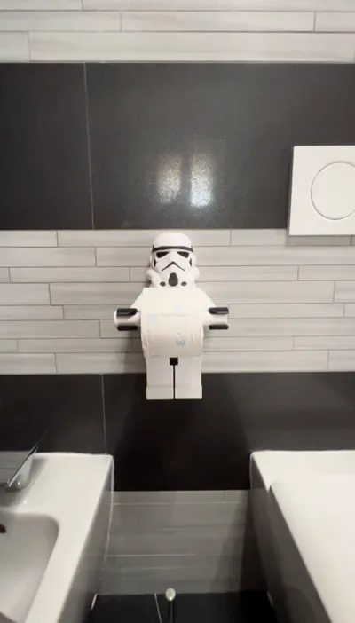 Stormtrooper Toilet Paper Holder Lego Style Shared by Reefer - MakerWorld