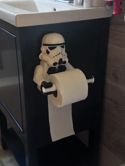 Stormtrooper Toilet Paper Holder Lego Style Shared by Reefer - MakerWorld