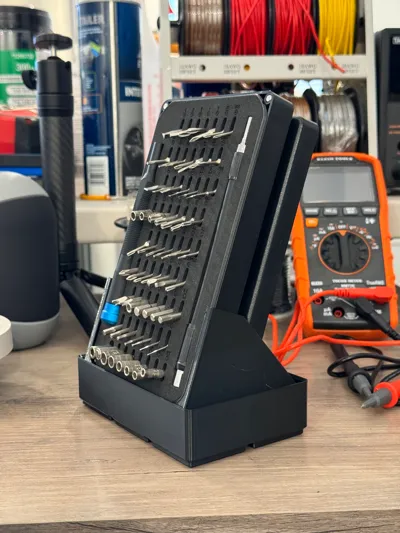 Ifixit Mako Screwdriver Set Holder with secondary Slot REMIX - Gridfinity Shared by Lucas.G ...