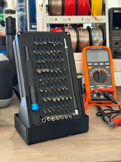 Ifixit Mako Screwdriver Set Holder with secondary Slot REMIX - Gridfinity Shared by Lucas.G ...