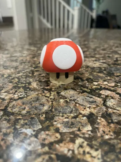 Mushroom Power Up - Super Mario Bros. - Free 3D Print Model - MakerWorld
