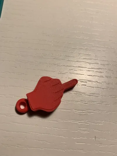 Mini Flip Middle Finger Keychain Shared by ShearLab - MakerWorld