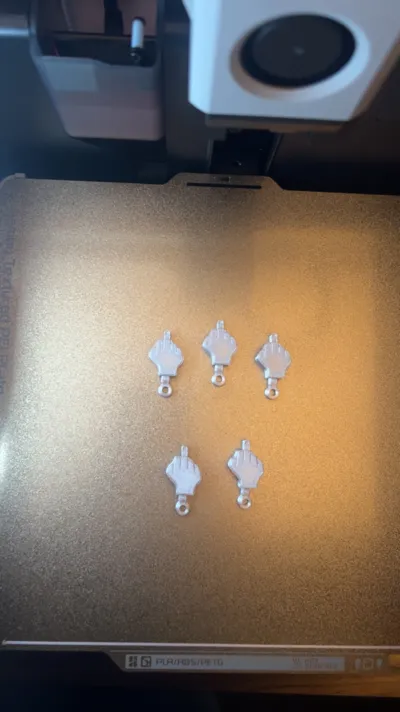 Mini Flip Middle Finger Keychain Shared by ShearLab - MakerWorld