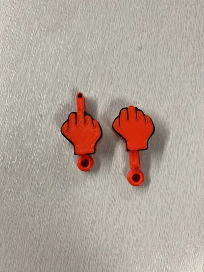 Mini Flip Middle Finger Keychain Shared by ShearLab - MakerWorld