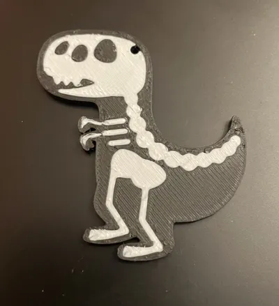 T-Rex Skeleton Keychain Dinosaur by Black Glovz - MakerWorld