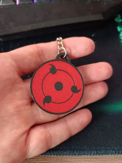 Naruto - Sharingan Keychain by lrcustoms - MakerWorld