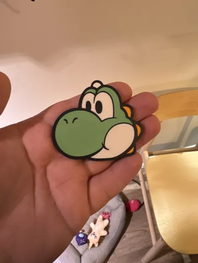 Nintendo Yoshi keychain/keyring by OldSpice3d - MakerWorld