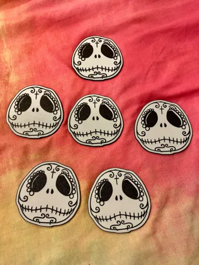 Jack Skellington Sugar Skull Coaster or Wall Art by Williams Industries ...