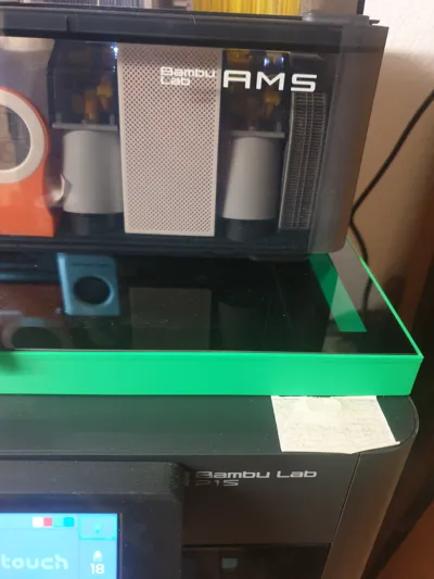 Bambulab P1S Glass Riser (no vent) - V2 by 3D-Druck Taeger - MakerWorld