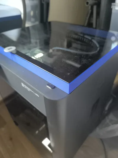 Bambulab P1S Glass Riser (no vent) - V2 by Jonas Tae MakerWorld: Download Free 3D Models