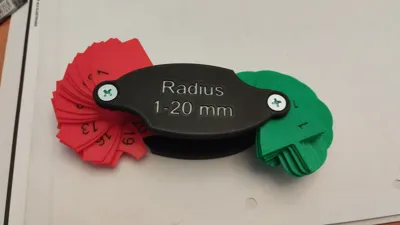 Radius gauge 1-20mm Shared by kreativmonkey - MakerWorld