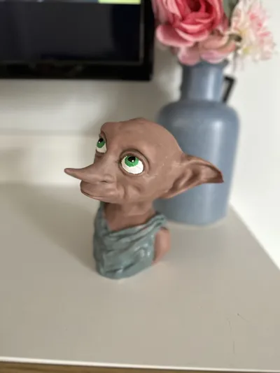 Dobby Bust (Support Free) Shared by WizPrint3D - MakerWorld