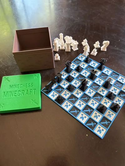 Minechess (minecraft) remix por juliencasimir83 MakerWorld: Descarga Modelos 3D Gratuitos