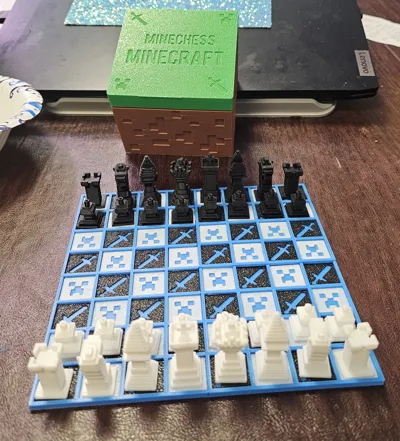 Minechess (minecraft) remix por juliencasimir83 MakerWorld: Descarga Modelos 3D Gratuitos