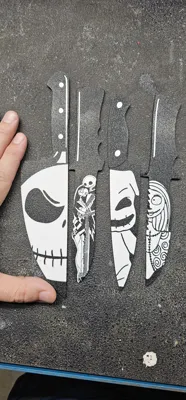 The nightmare before Christmas horror knife set by cruse2382 MakerWorld ...