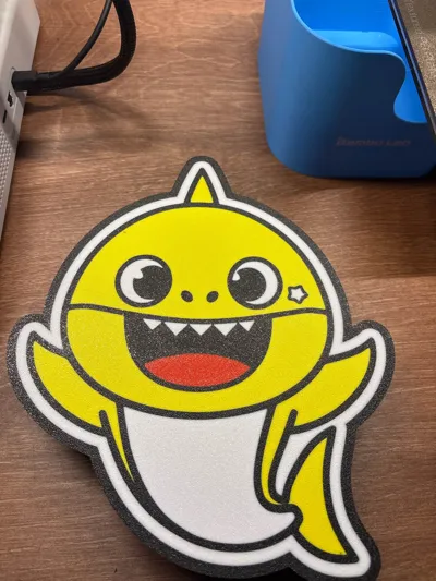 Baby Shark Light box/LED Lamp - Free 3D Print Model - MakerWorld