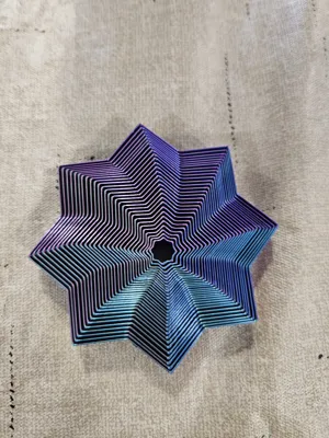 8 point star concentric fidget by ZiggyP MakerWorld: Download Free 3D ...