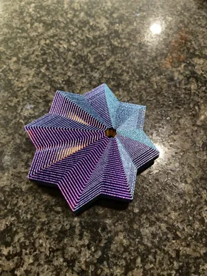 8 point star concentric fidget by ZiggyP MakerWorld: Download Free 3D ...