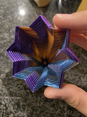 8 point star concentric fidget by ZiggyP MakerWorld: Download Free 3D ...