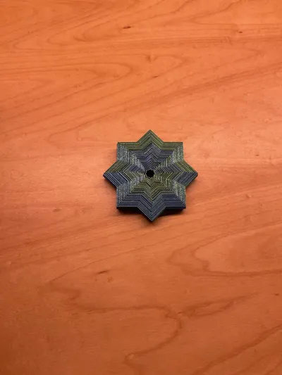 8 point star concentric fidget by ZiggyP MakerWorld: Download Free 3D ...